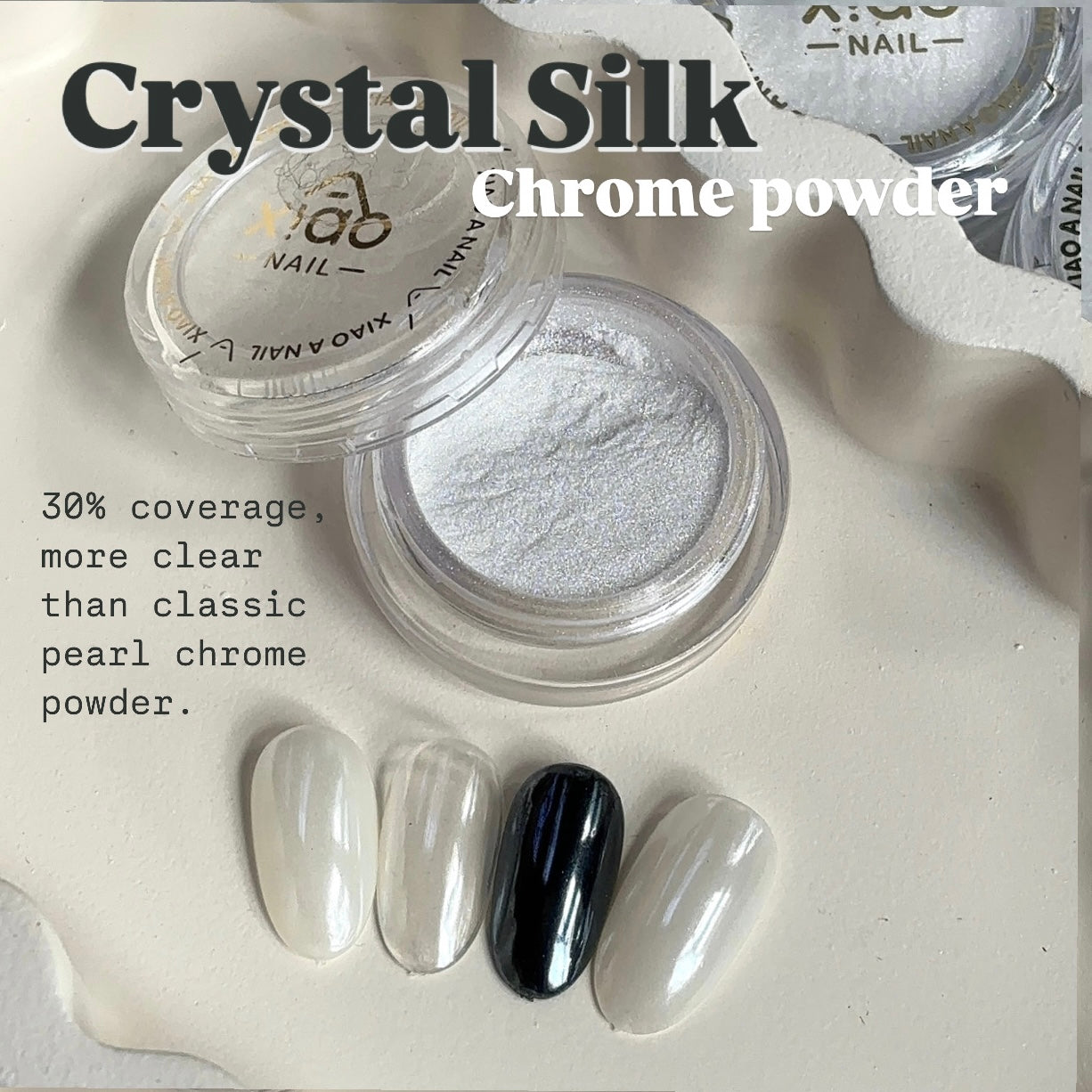 Xiao A - Crystal Silk Chrome Powder 0.5g | Melbourne Nail Supply Store ...