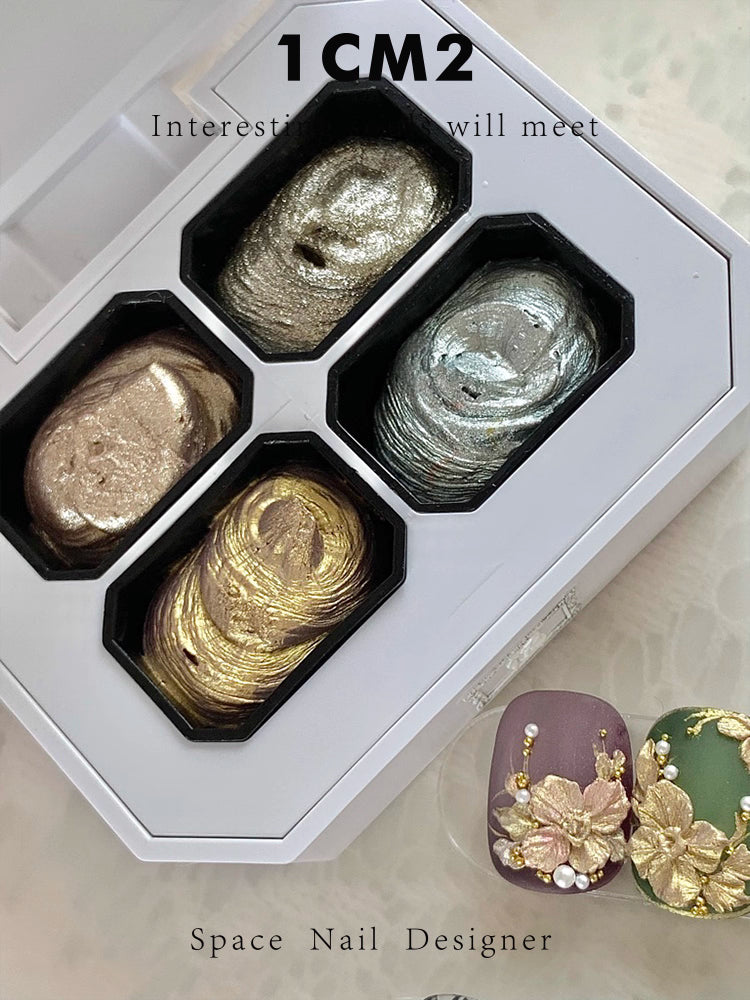 Xiao A - Retro Texture Gel Palette (4 colours) – Bee Lady Nails & Goods